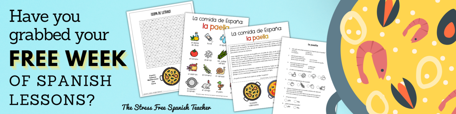 Free WEEK of Spanish Lessons - The Stress Free Spanish Teacher